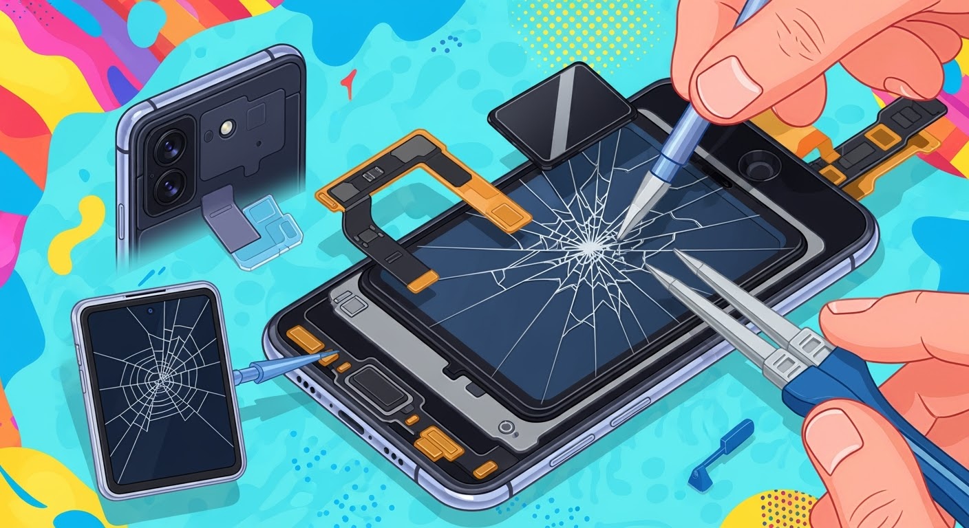 DIY Fix? Broken Z Flip Inner Screen | Sydney CBD Repair Centre