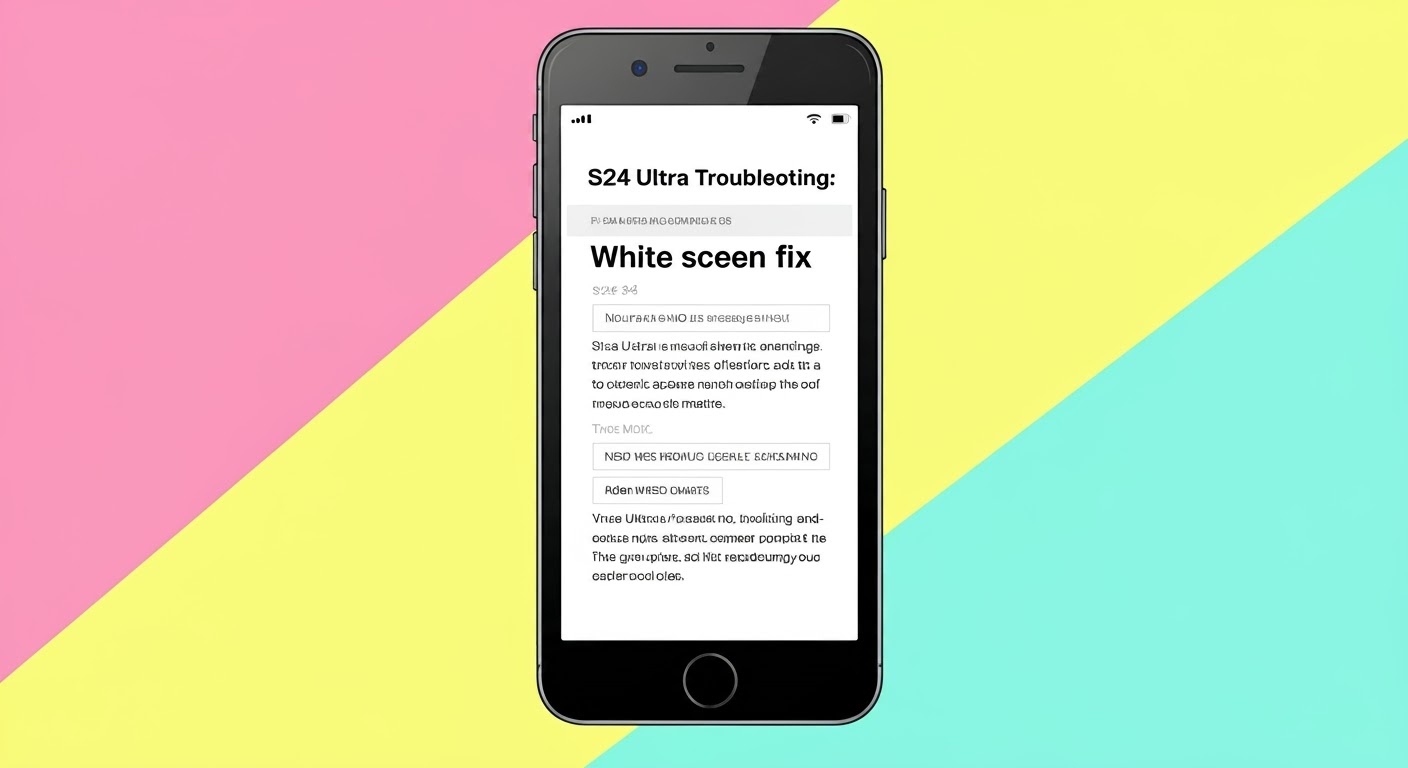S24 Ultra screen troubleshooting: White screen fix | Sydney CBD Repair ...