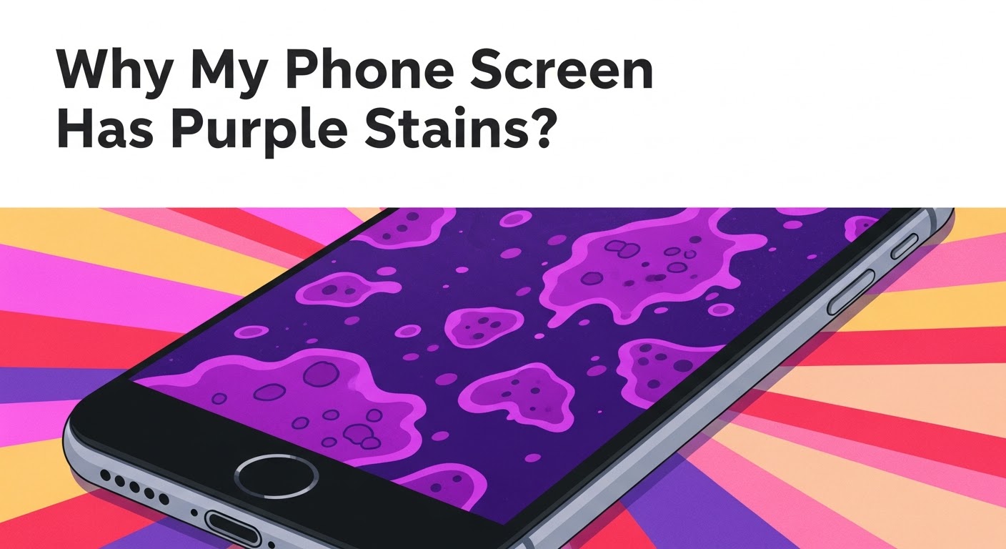 Why My Phone Screen Has Purple Stains? | Sydney CBD Repair Centre
